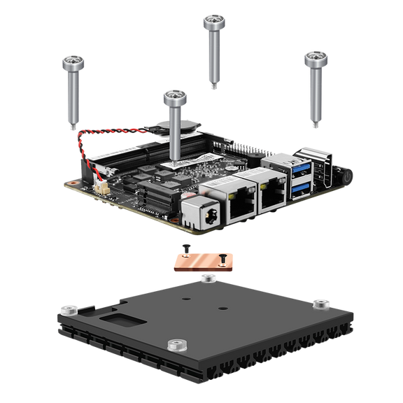 CWWK X86-P6 Development Board PC Intel i3-N355 N150 2xi226-V 2.5G DDR5 ...