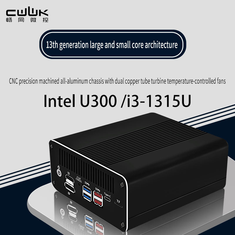13th Gen 2.5G Soft Router Intel U300 i3-1315U 6x Intel i226-V Fanless ...